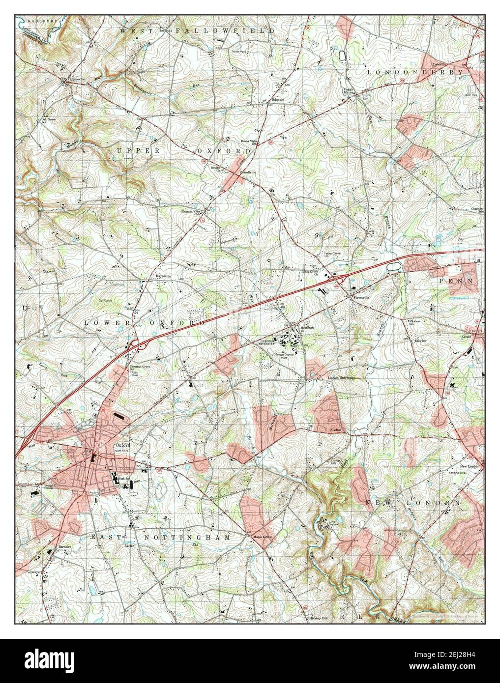 Map of oxford vintage Cut Out Stock Images & Pictures - Alamy