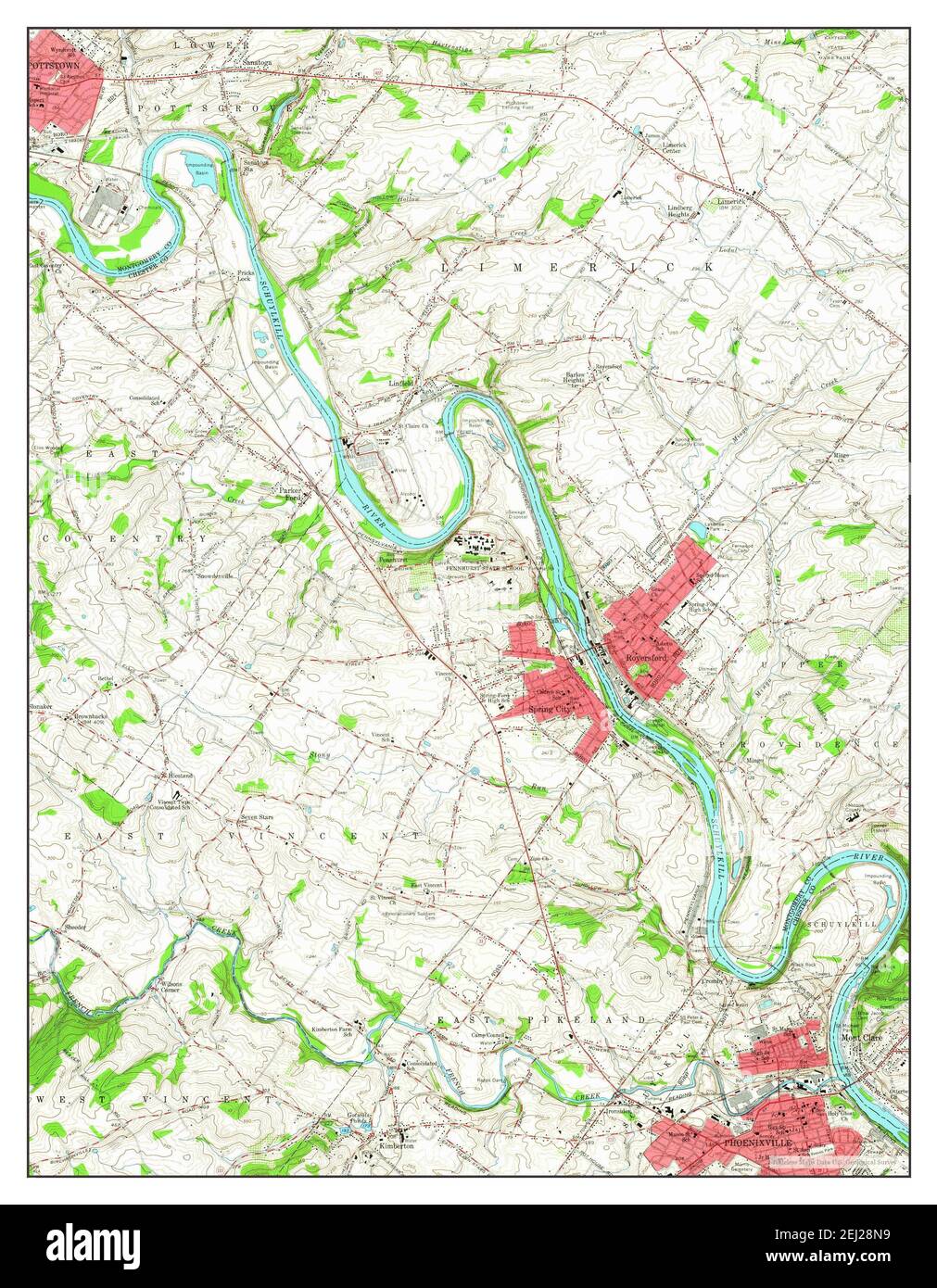 Map of phoenixville hi-res stock photography and images - Alamy