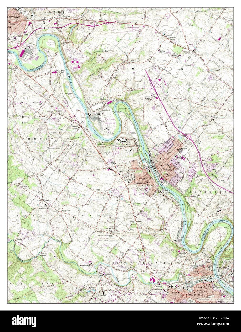 Map of phoenixville hi-res stock photography and images - Alamy