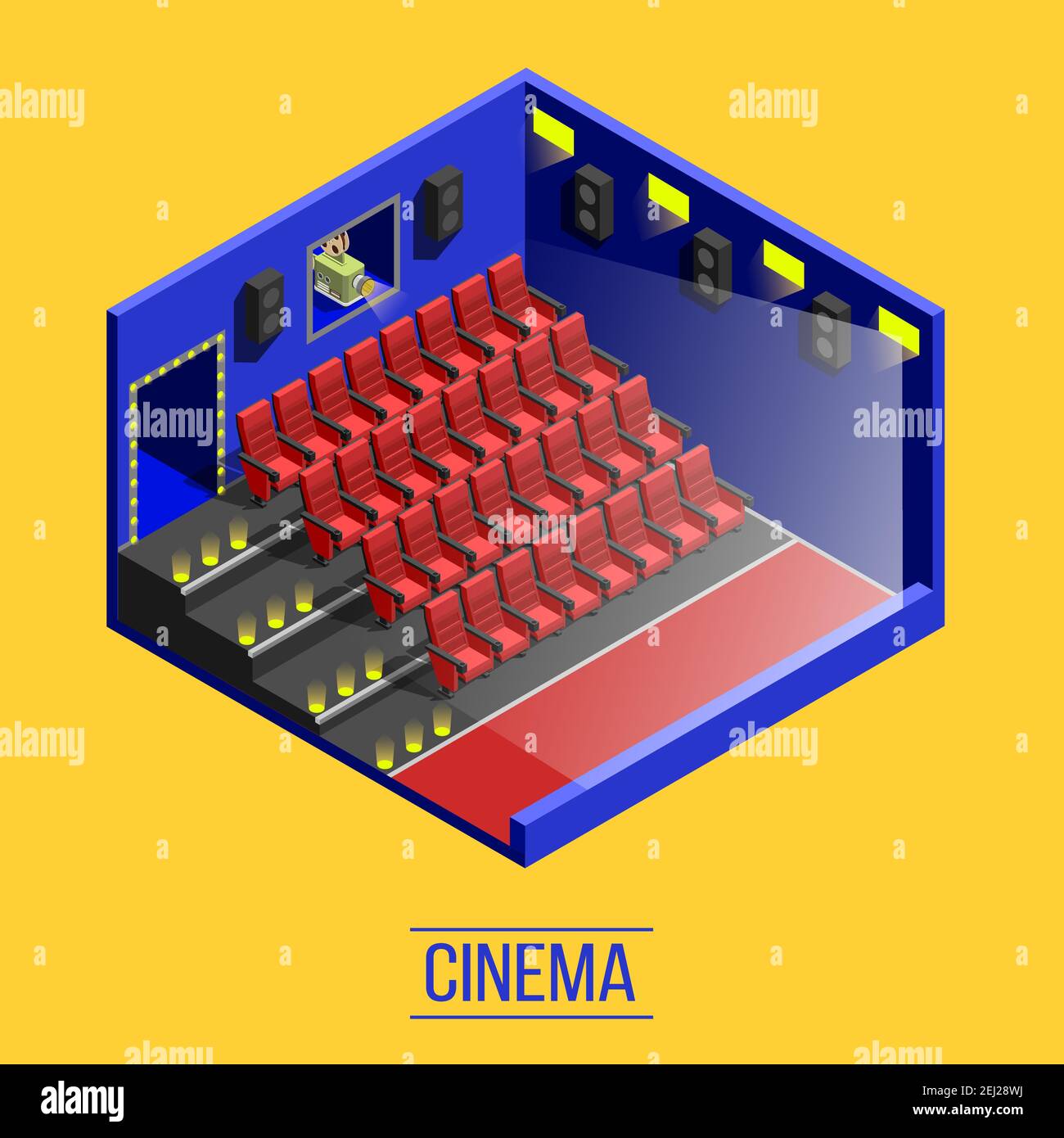 Festival projection Stock Vector Images - Alamy