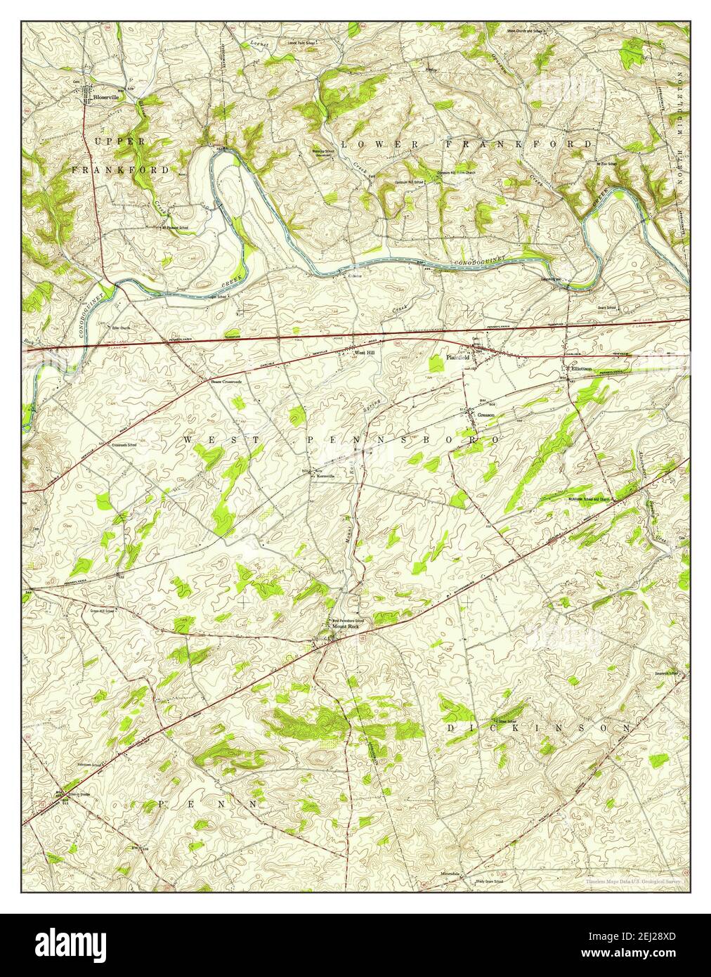 Map of plainfield hi-res stock photography and images - Alamy
