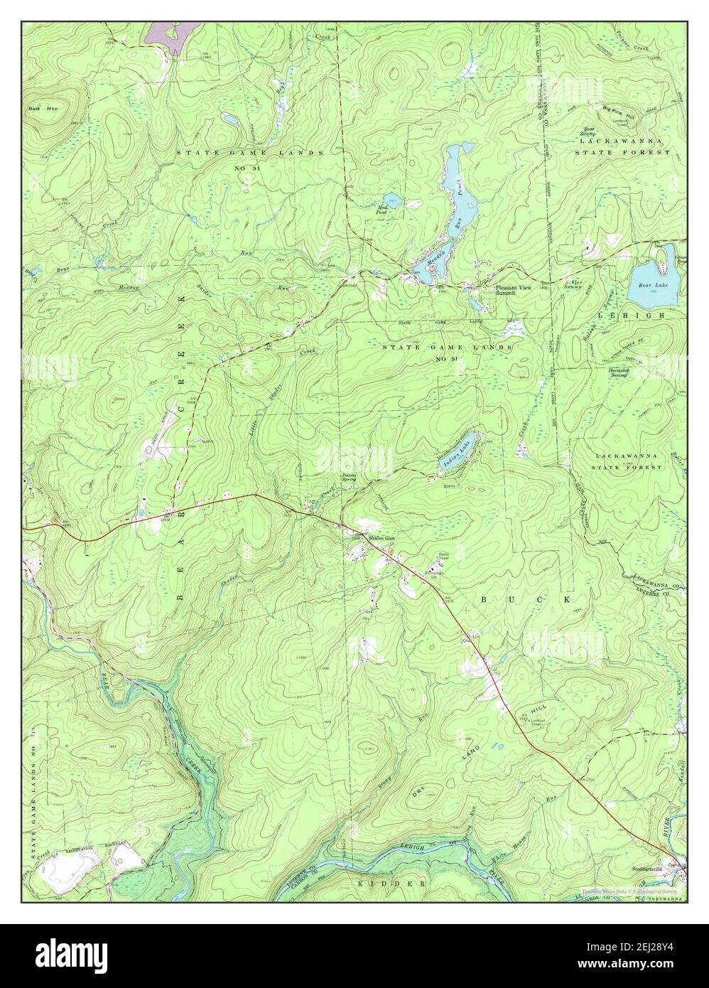 Pleasant View Summit, Pennsylvania, map 1965, 1:24000, United States of ...
