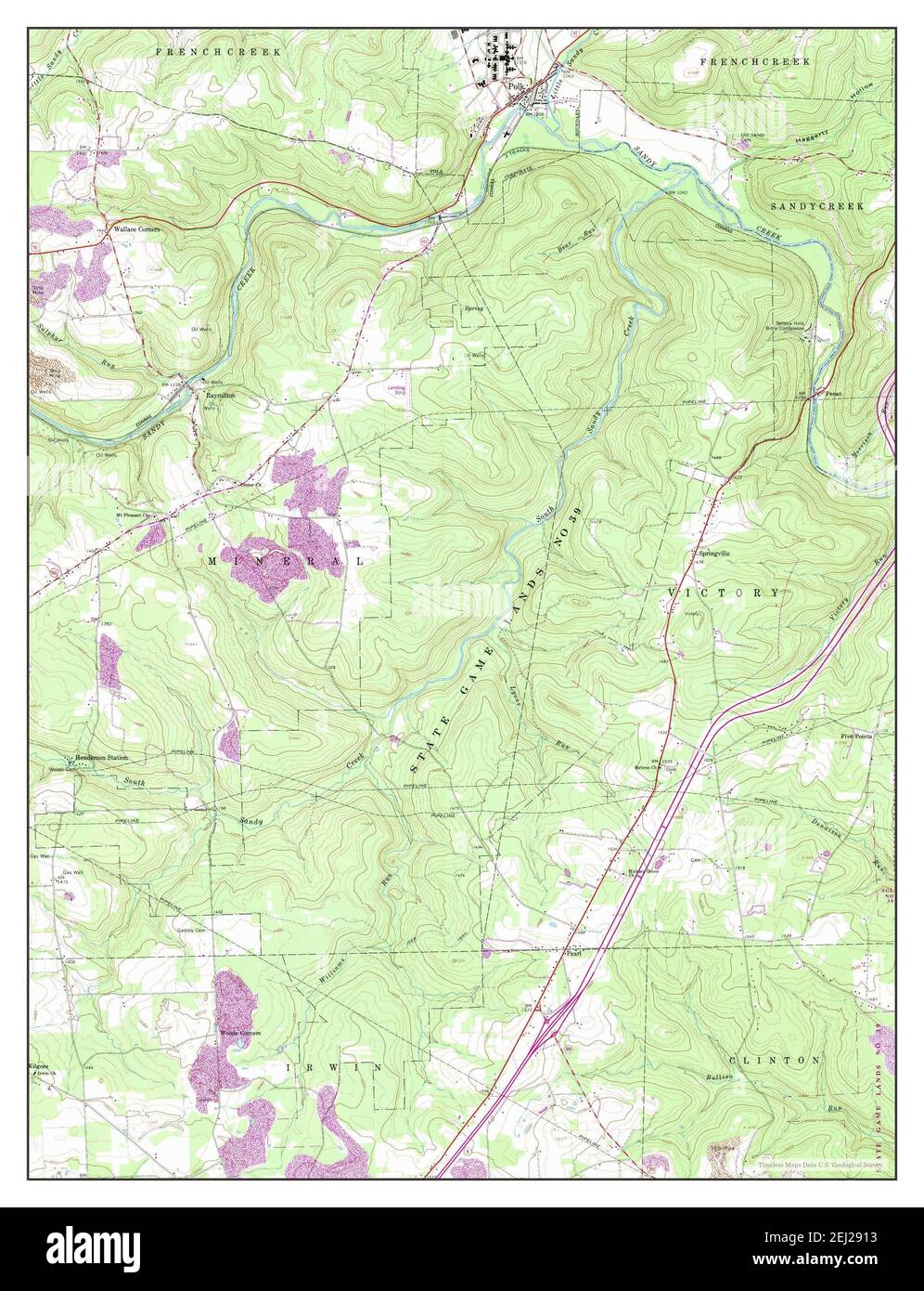 Polk county map Cut Out Stock Images & Pictures - Alamy