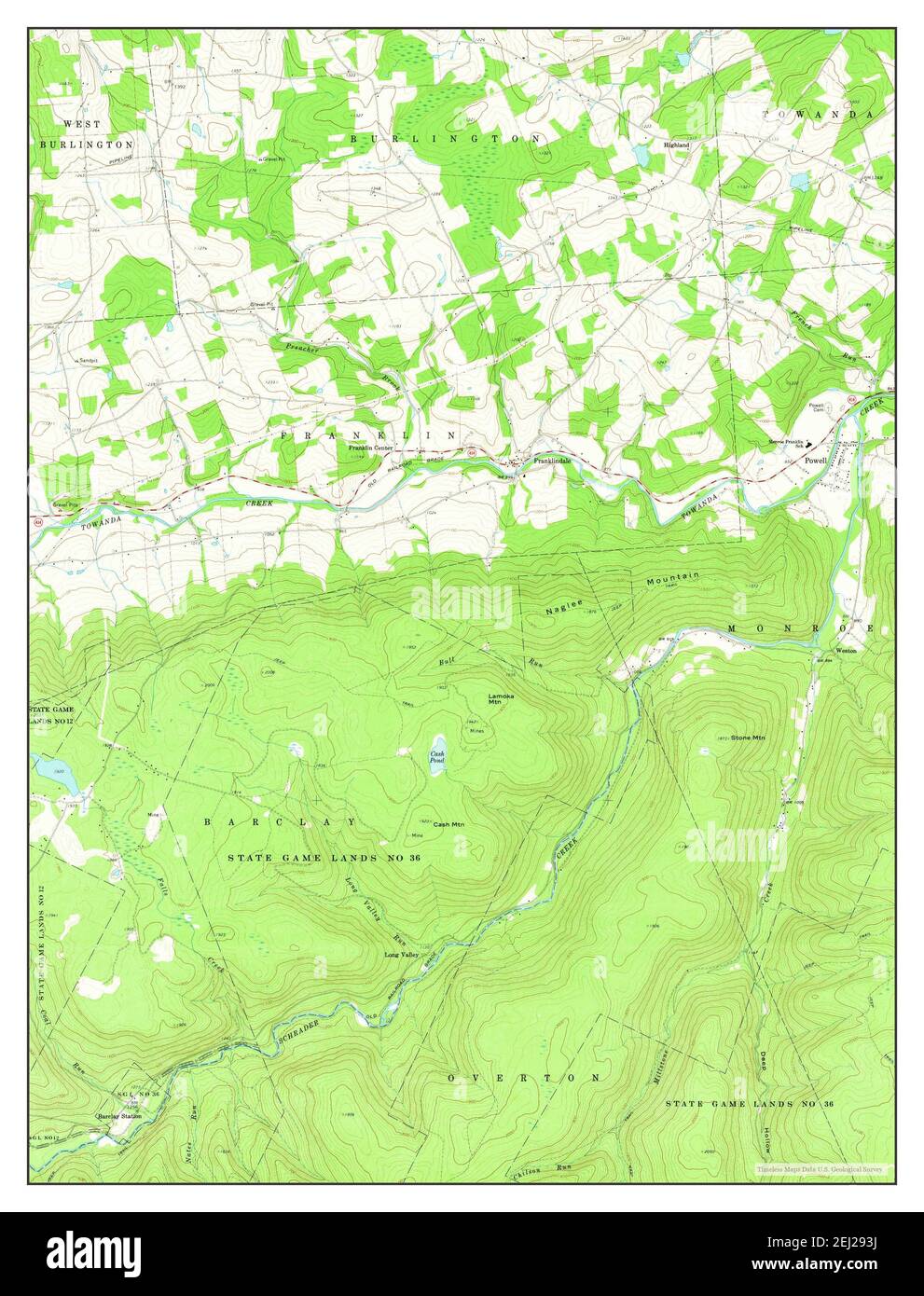 Powell, Pennsylvania, map 1969, 1:24000, United States of America by ...