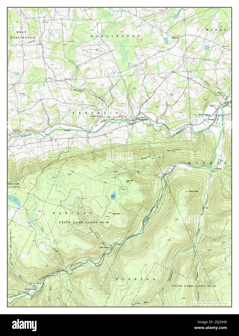 Powell, Pennsylvania, map 1969, 1:24000, United States of America by ...
