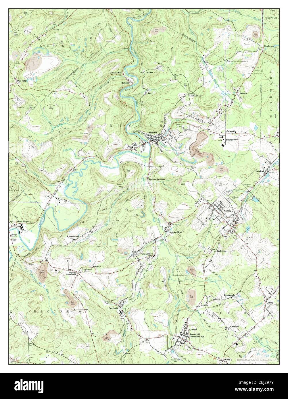 Ramey, Pennsylvania, map 1993, 1:24000, United States of America by ...