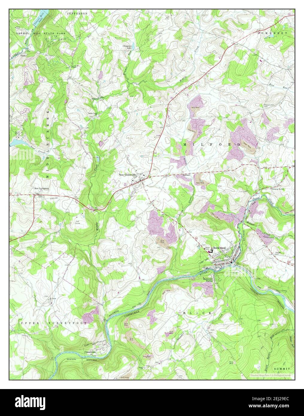 Map of rockwood hi-res stock photography and images - Alamy