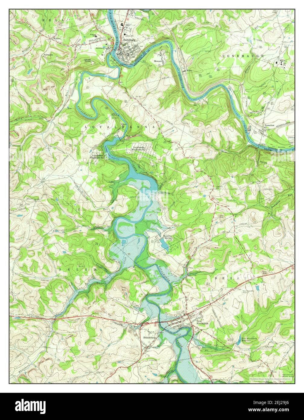 Saltsburg, Pennsylvania, map 1964, 1:24000, United States of America by ...