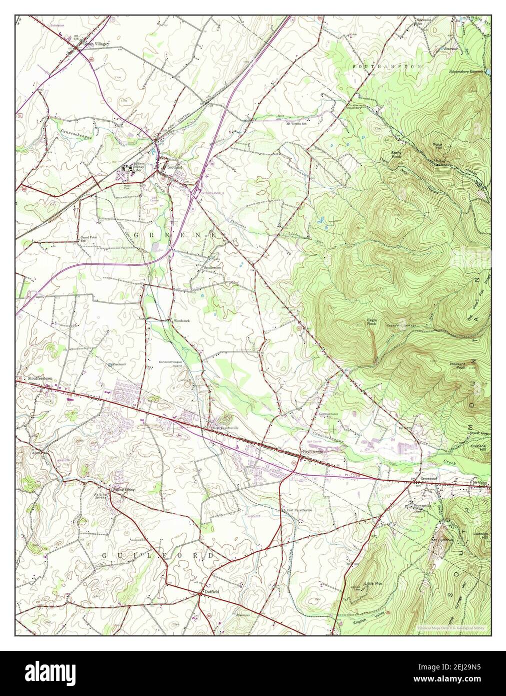Scotland, Pennsylvania, map 1944, 1:24000, United States of America by ...