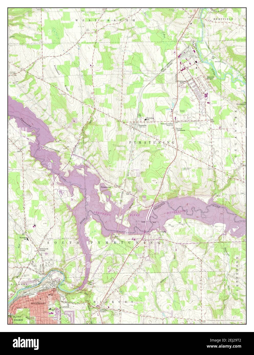Sharpsville, Pennsylvania, map 1958, 1:24000, United States of America ...