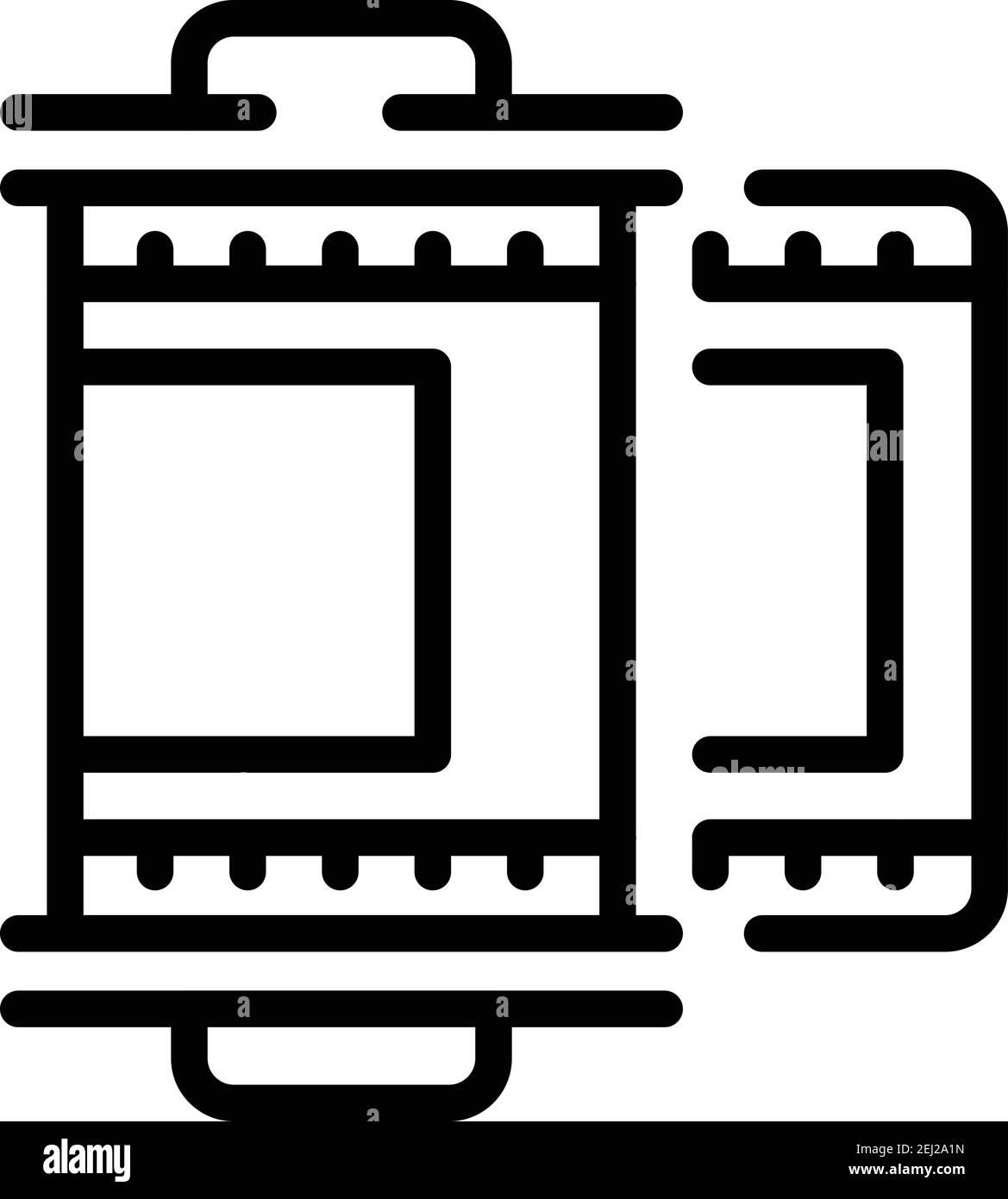 Social project details icon. Outline social project details vector icon ...