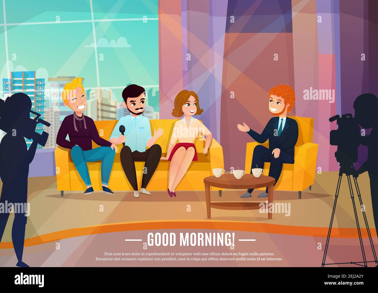 Tv talk show star Stock Vector Images Alamy