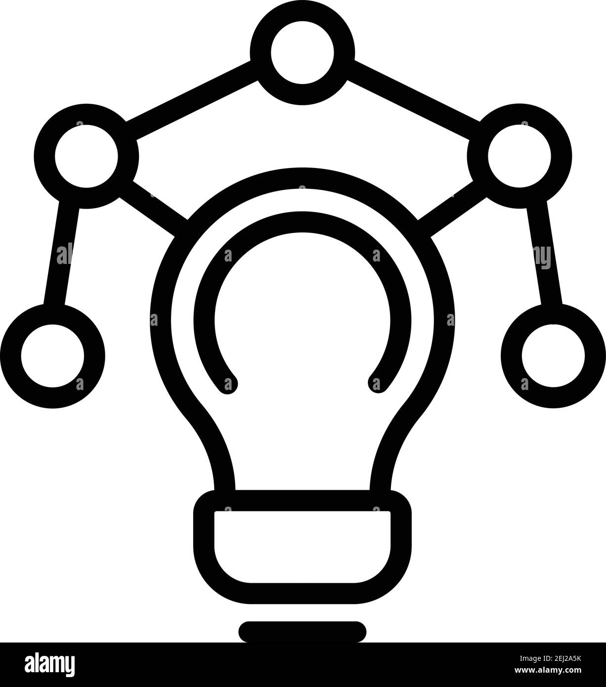Project bulb icon. Outline project bulb vector icon for web design ...