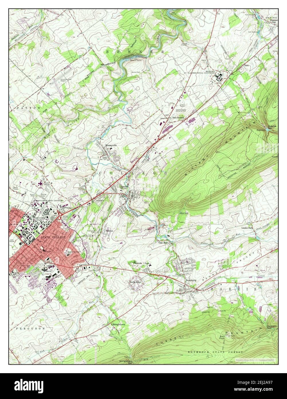 State College, Pennsylvania, map 1962, 1:24000, United States of ...