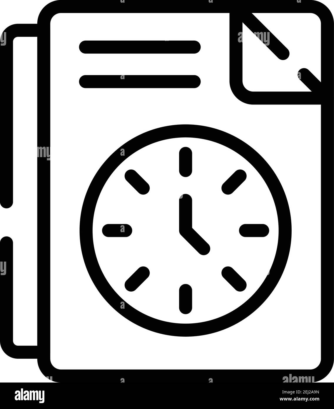 Social project time icon. Outline social project time vector icon for ...