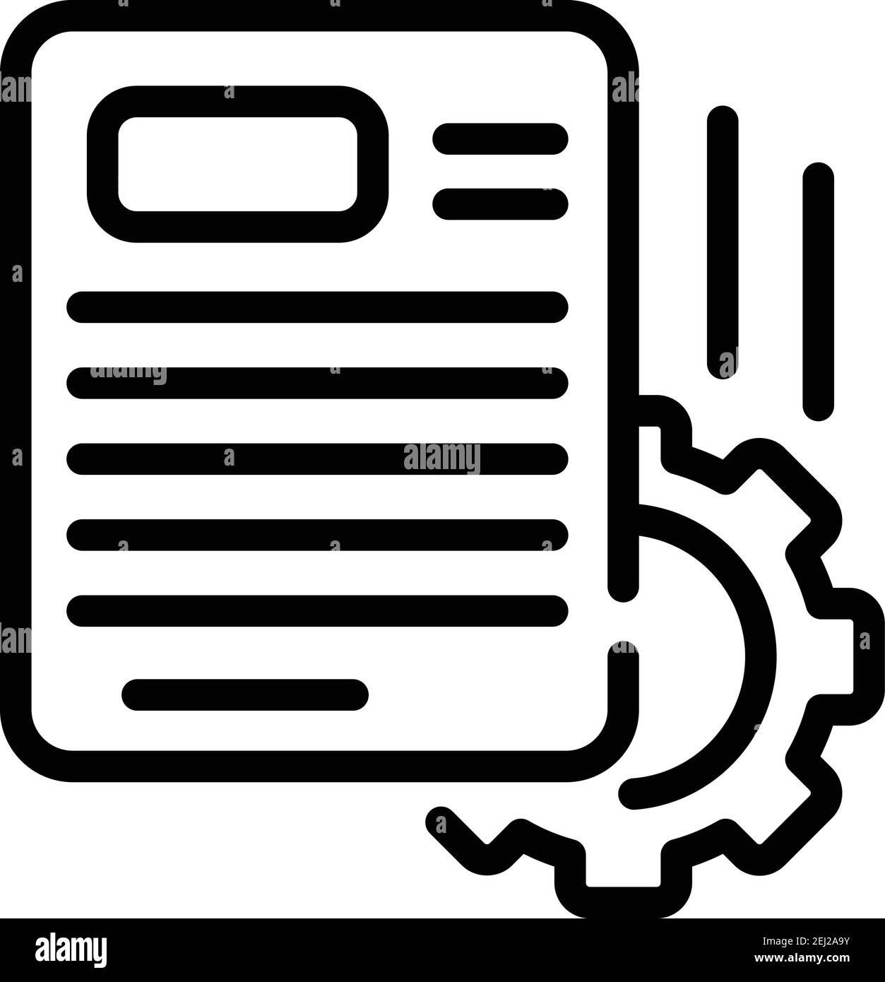 Project operational icon. Outline project operational vector icon for ...