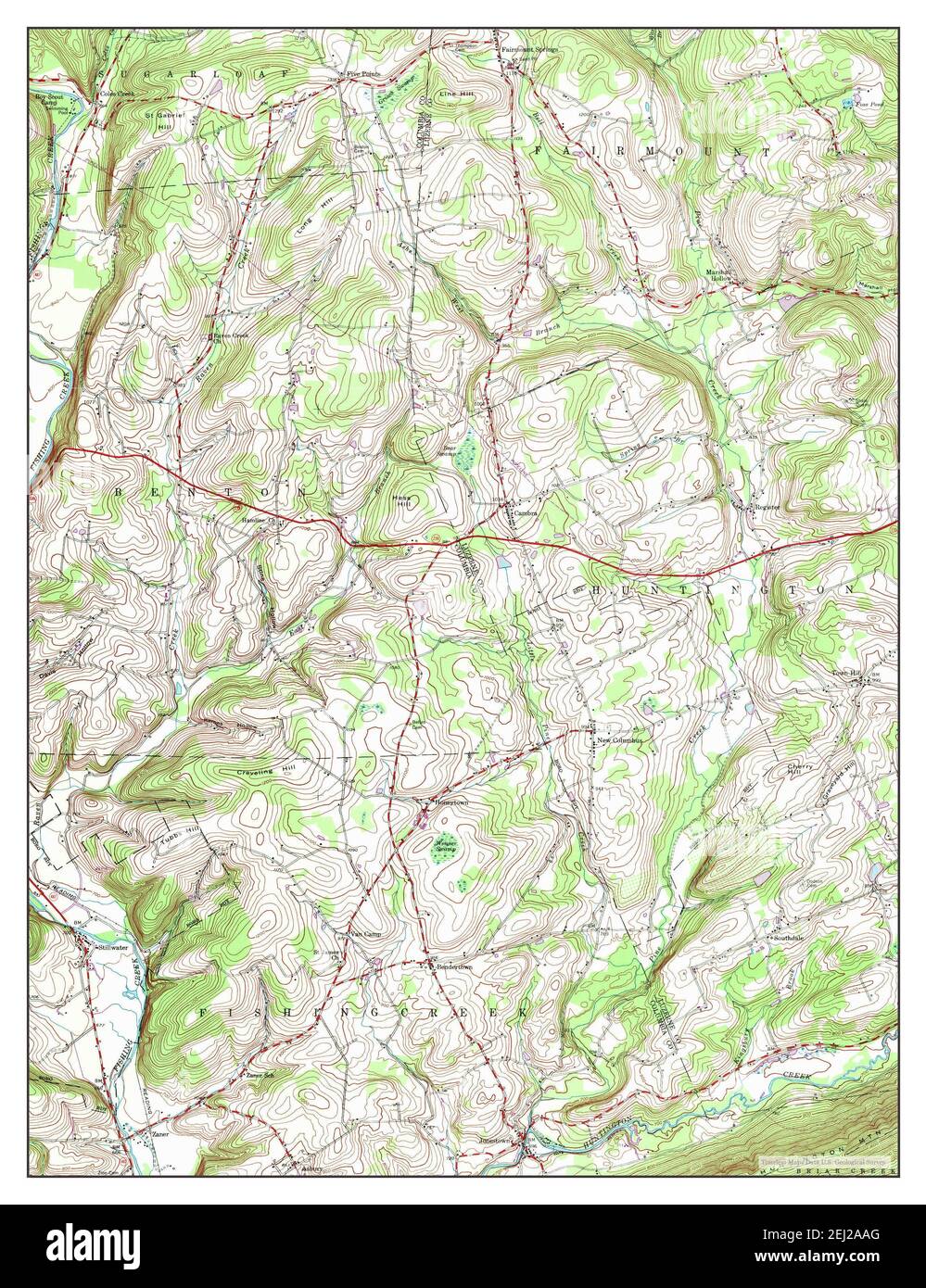 Stillwater, Pennsylvania, map 1954, 1:24000, United States of America ...