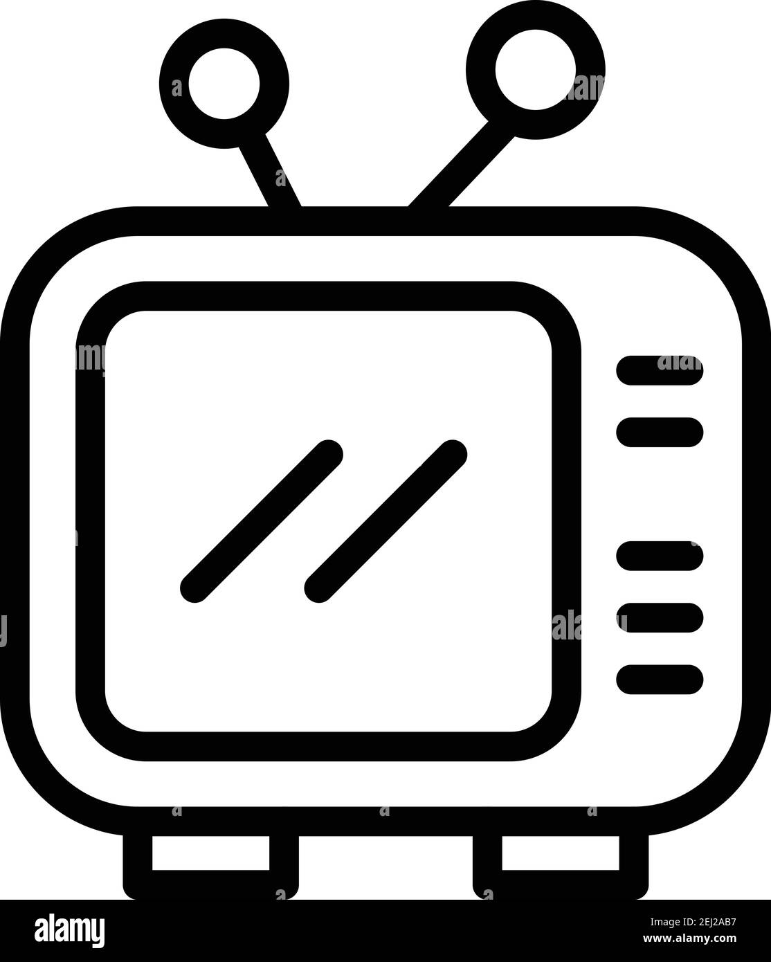 Tv project icon. Outline tv project vector icon for web design isolated ...