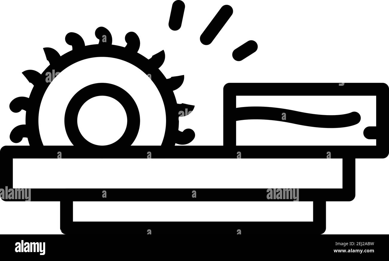 Paper production wood icon. Outline paper production wood vector icon ...