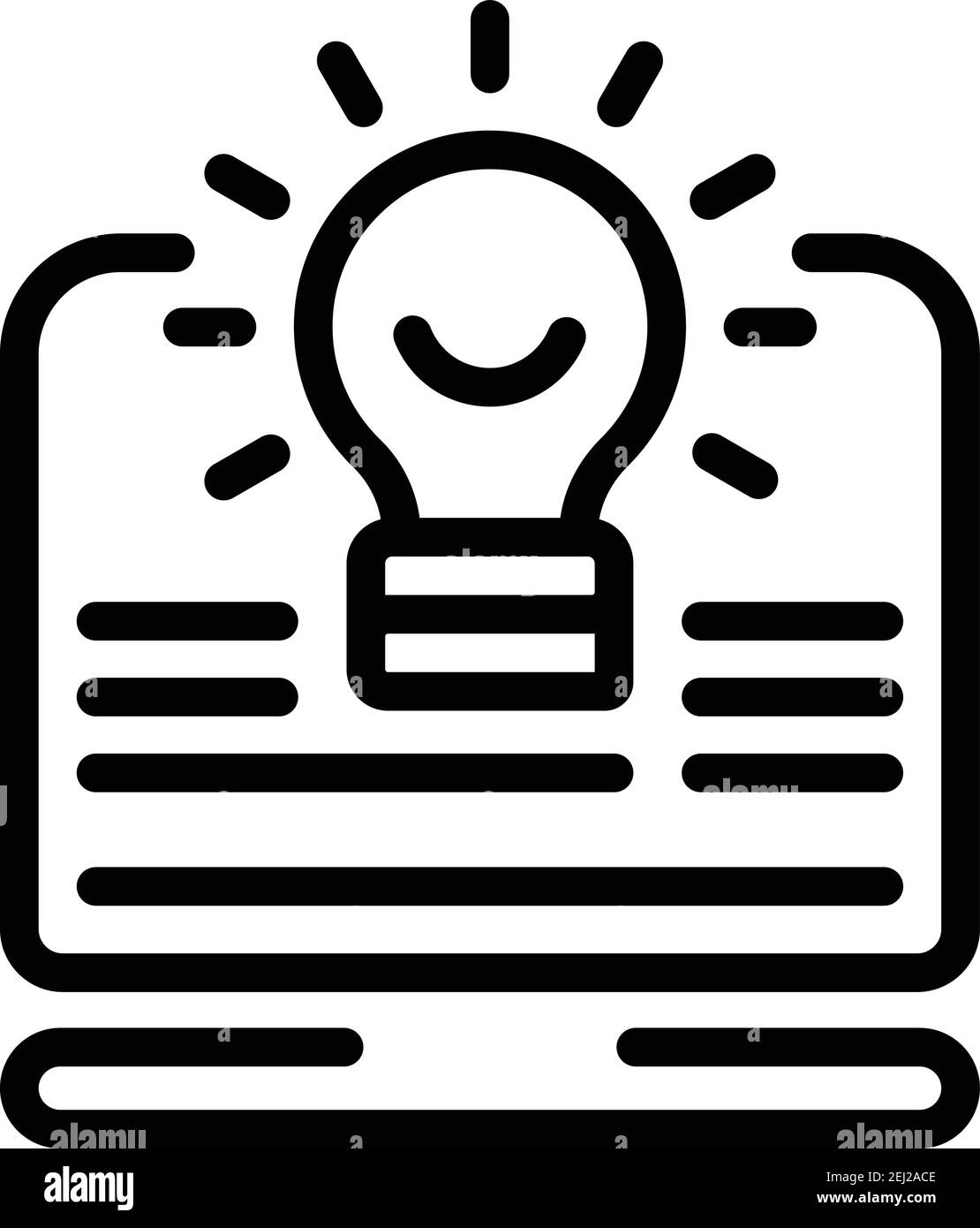 Idea project icon. Outline idea project vector icon for web design ...