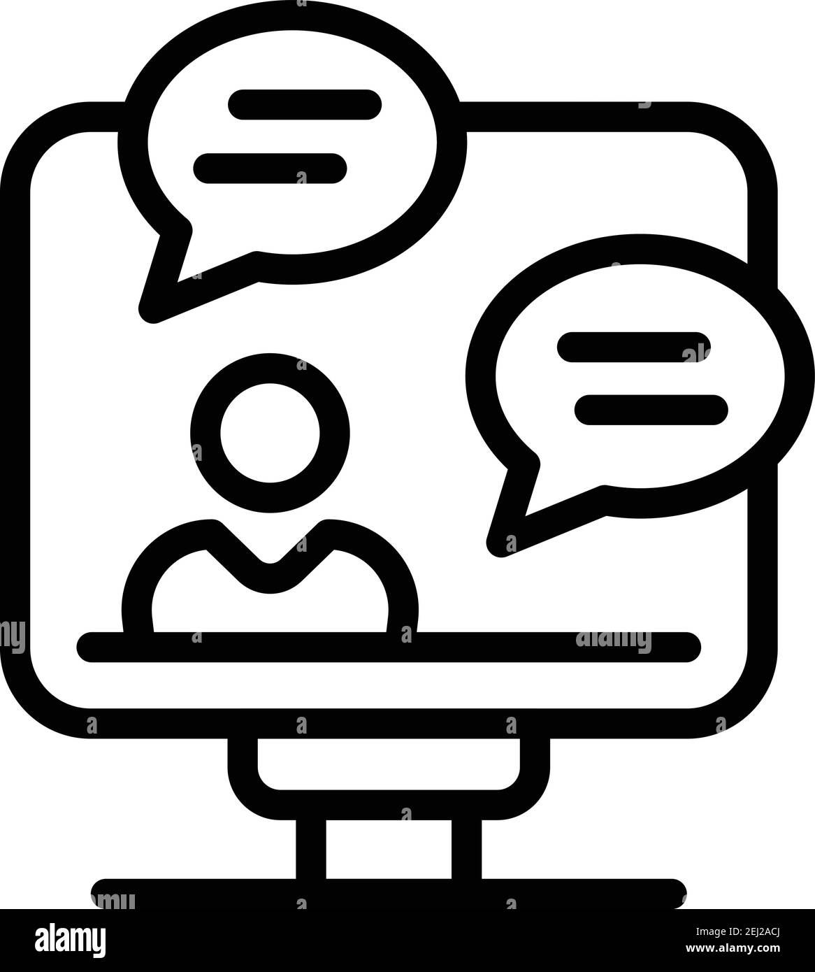 Social project meeting icon. Outline social project meeting vector icon ...