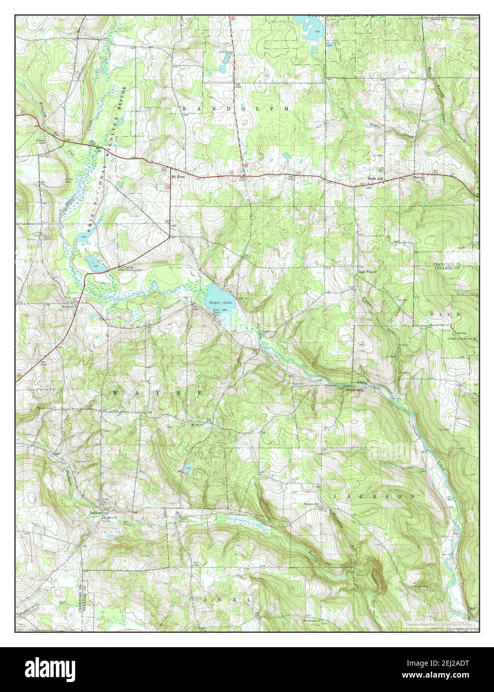 Sugar Lake, Pennsylvania, map 1967, 1:24000, United States of America ...