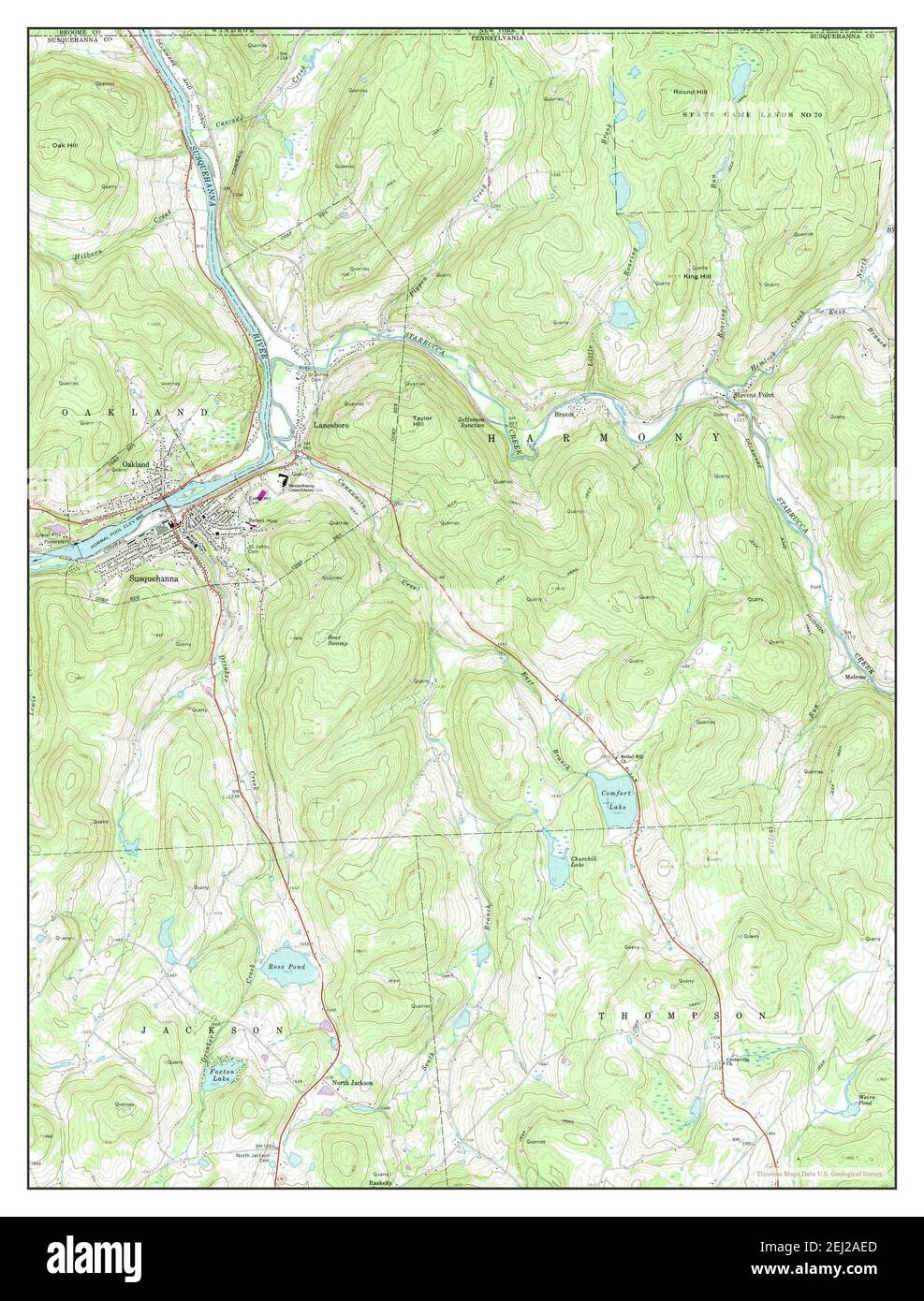 Susquehanna map hi-res stock photography and images - Alamy