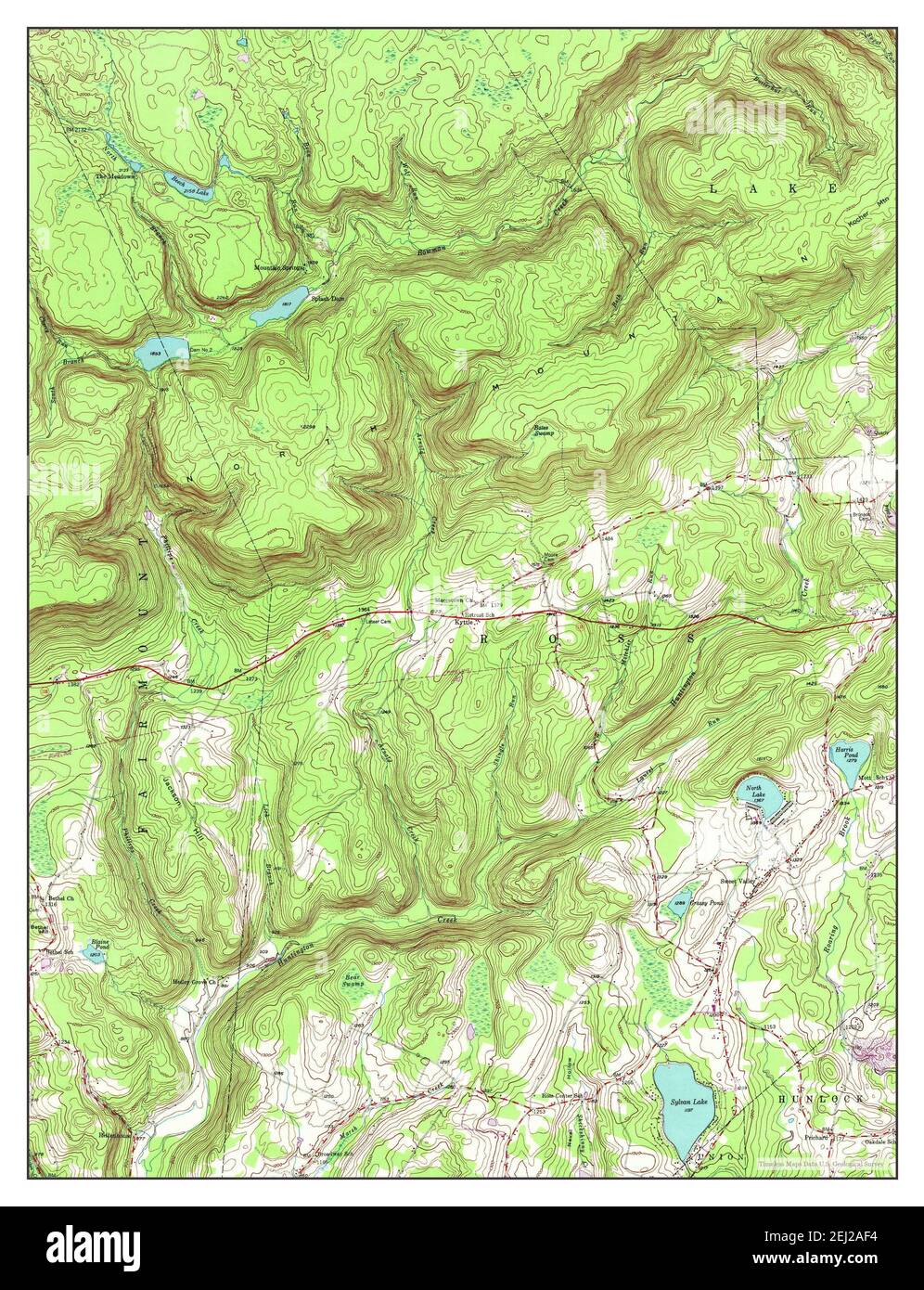 Sweet Valley, Pennsylvania, map 1946, 1:24000, United States of America ...