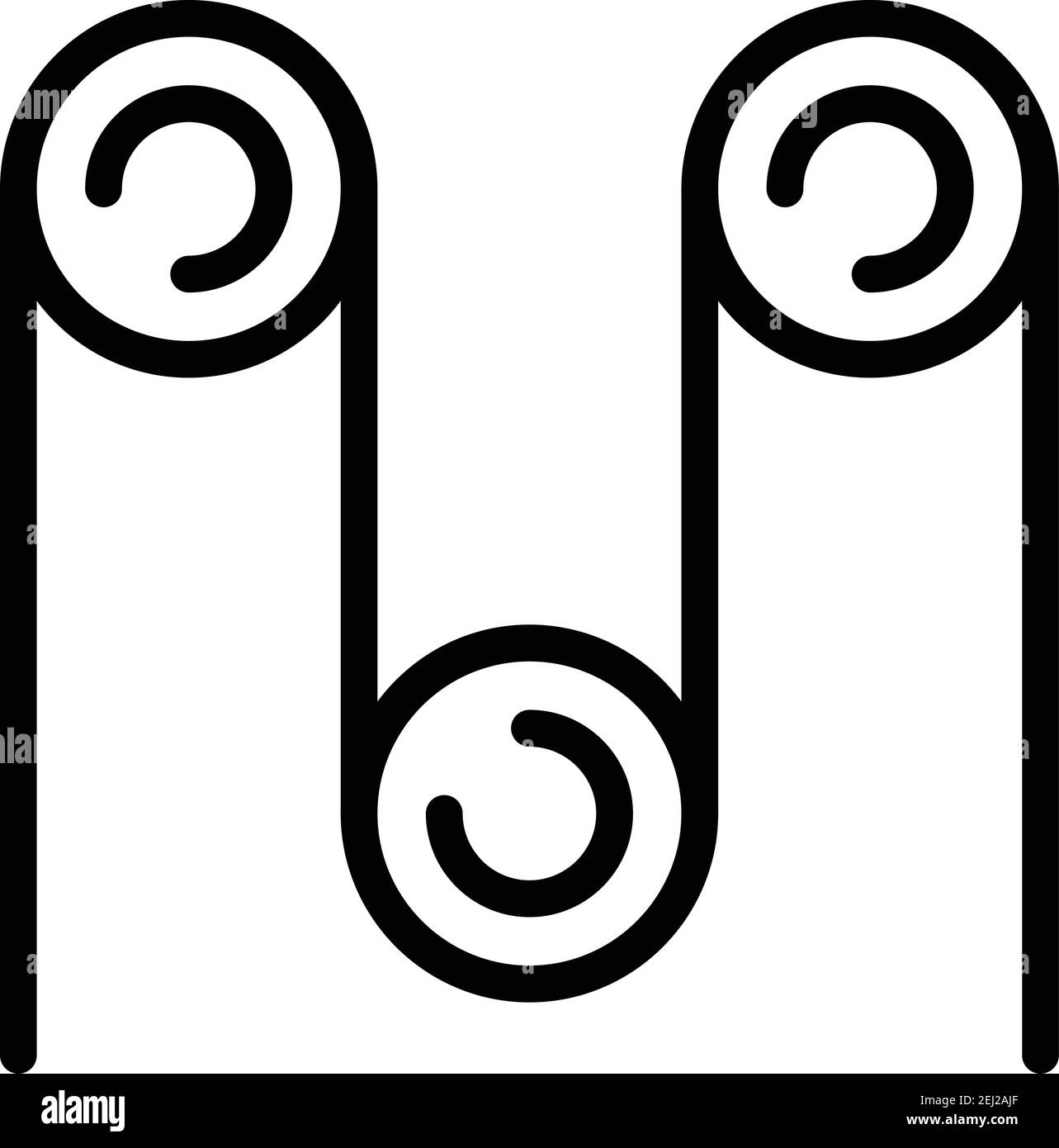 Paper and pulp icon. Outline paper and pulp vector icon for web design ...