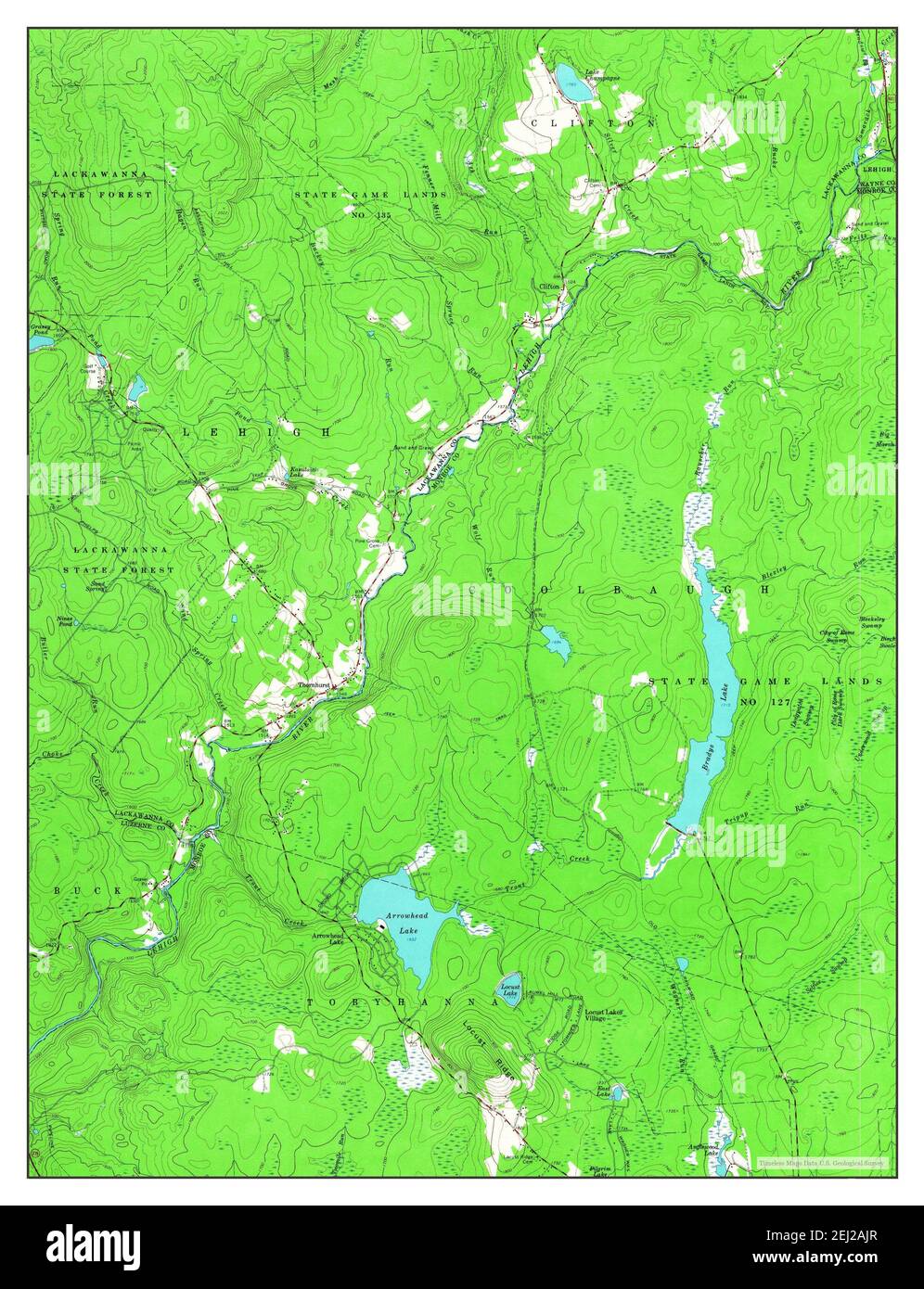 Thornhurst, Pennsylvania, map 1965, 1:24000, United States of America ...
