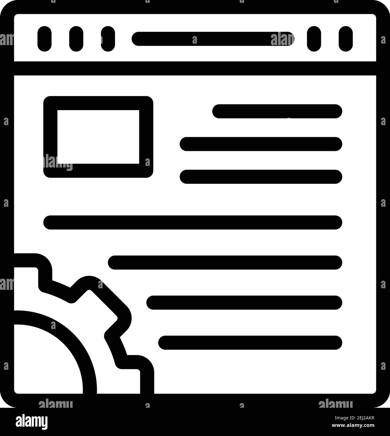 Project settings icon. Outline project settings vector icon for web ...
