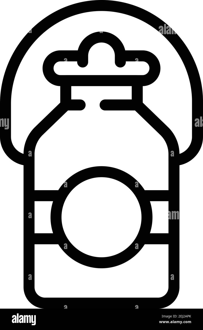 Milk gallon icon. Outline milk gallon vector icon for web design ...