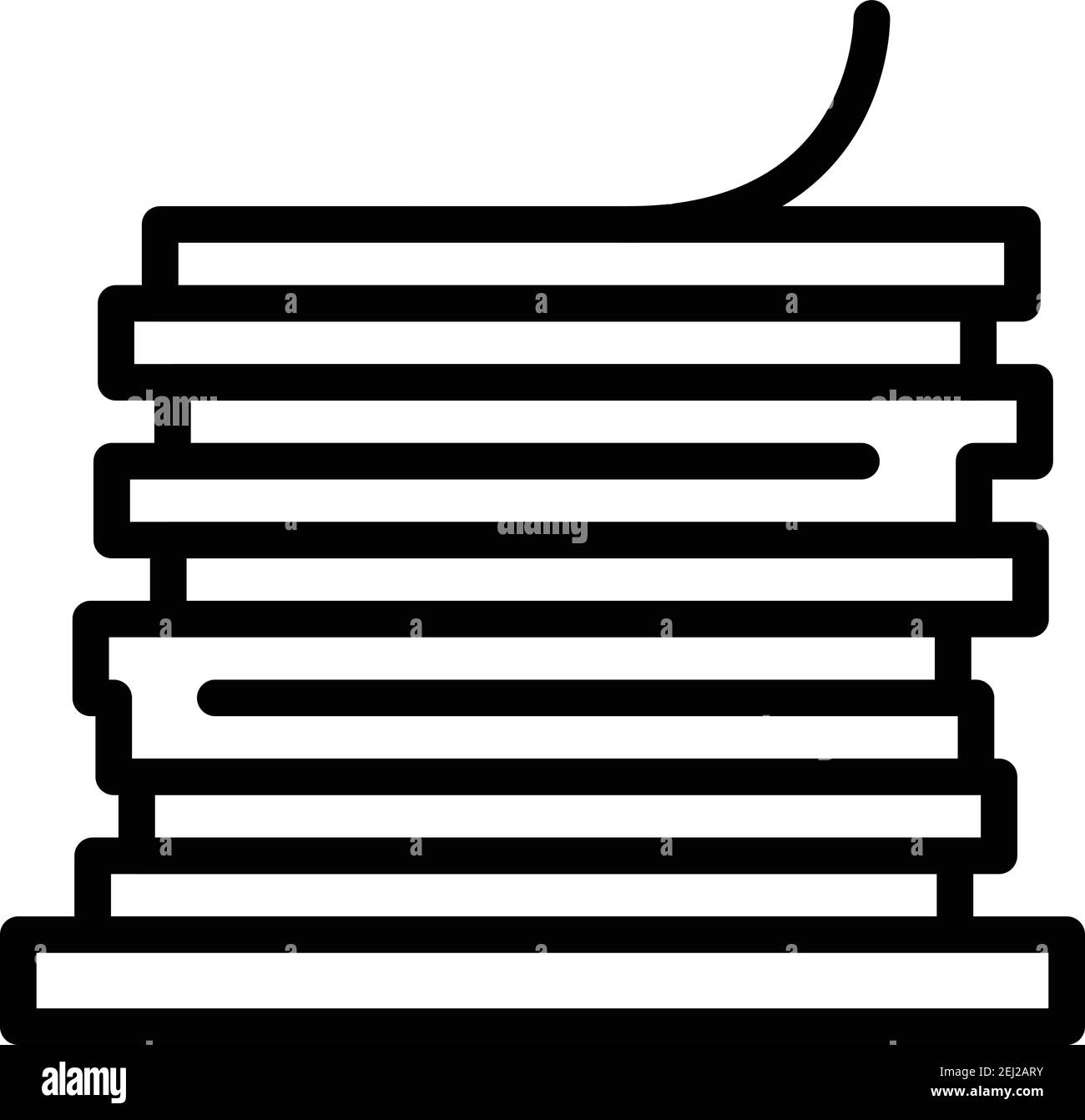 Paper stock icon. Outline paper stock vector icon for web design ...