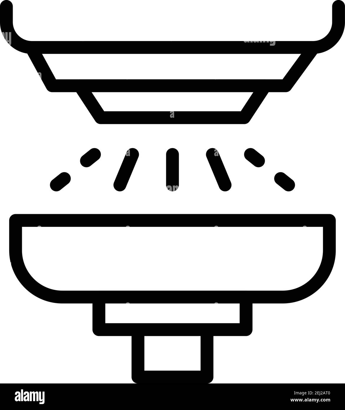 Paper mill icon. Outline paper mill vector icon for web design isolated ...