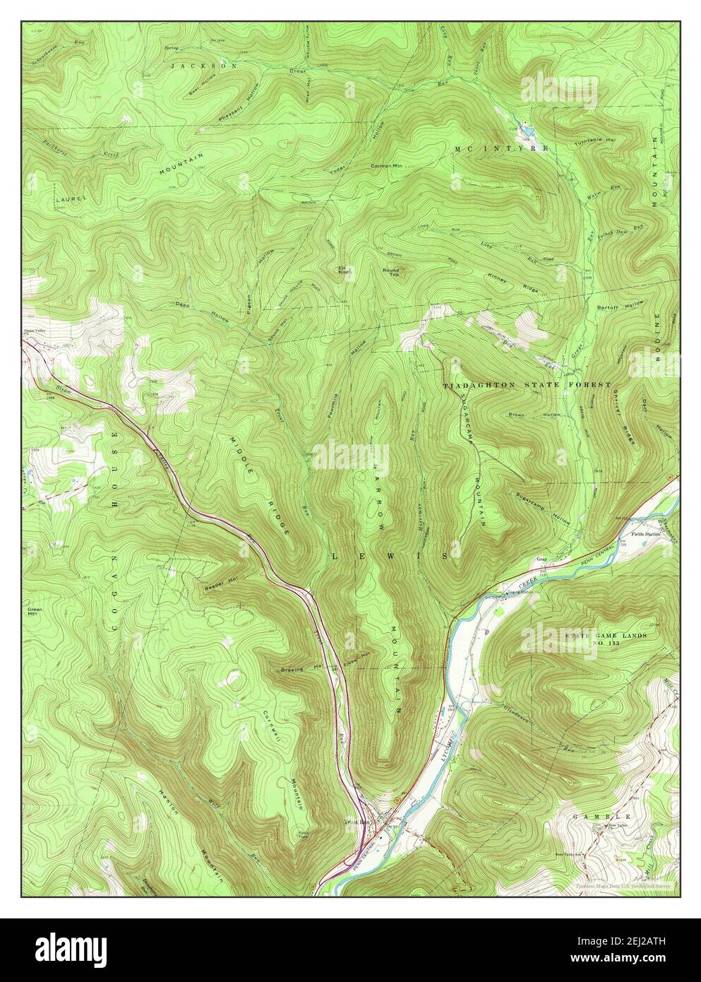 Trout Run, Pennsylvania, map 1965, 1:24000, United States of America by ...