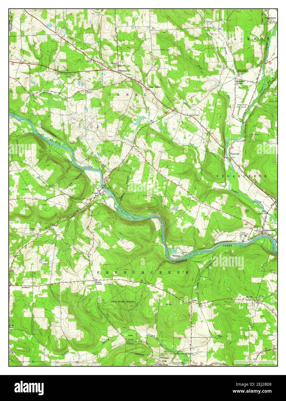 Utica, Pennsylvania, map 1963, 1:24000, United States of America by ...
