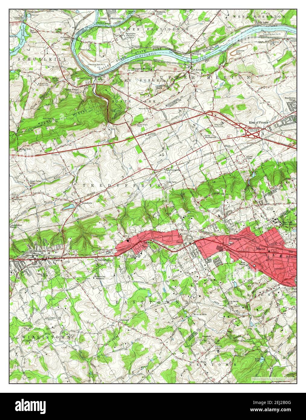 Map of valley forge hi-res stock photography and images - Alamy
