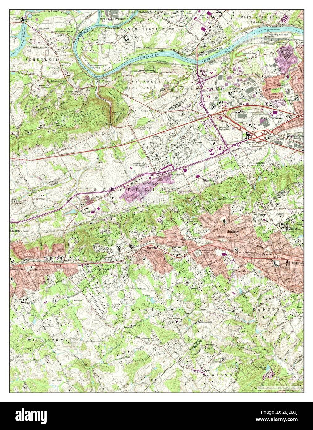 Map Of Valley Forge High Resolution Stock Photography and Images - Alamy