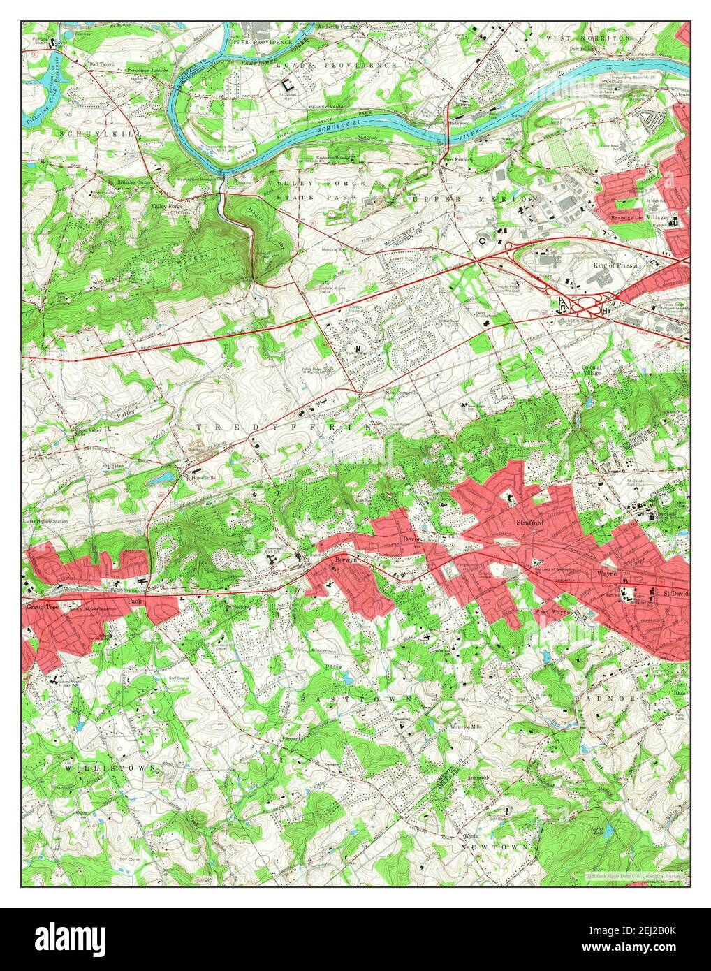 Map of valley forge hi-res stock photography and images - Alamy
