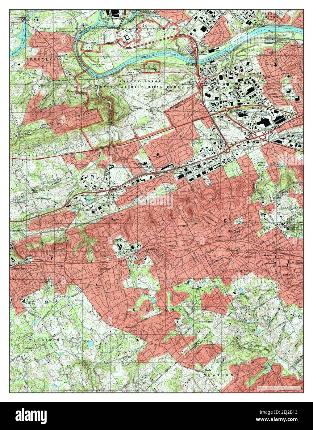 Map of valley forge hi-res stock photography and images - Alamy