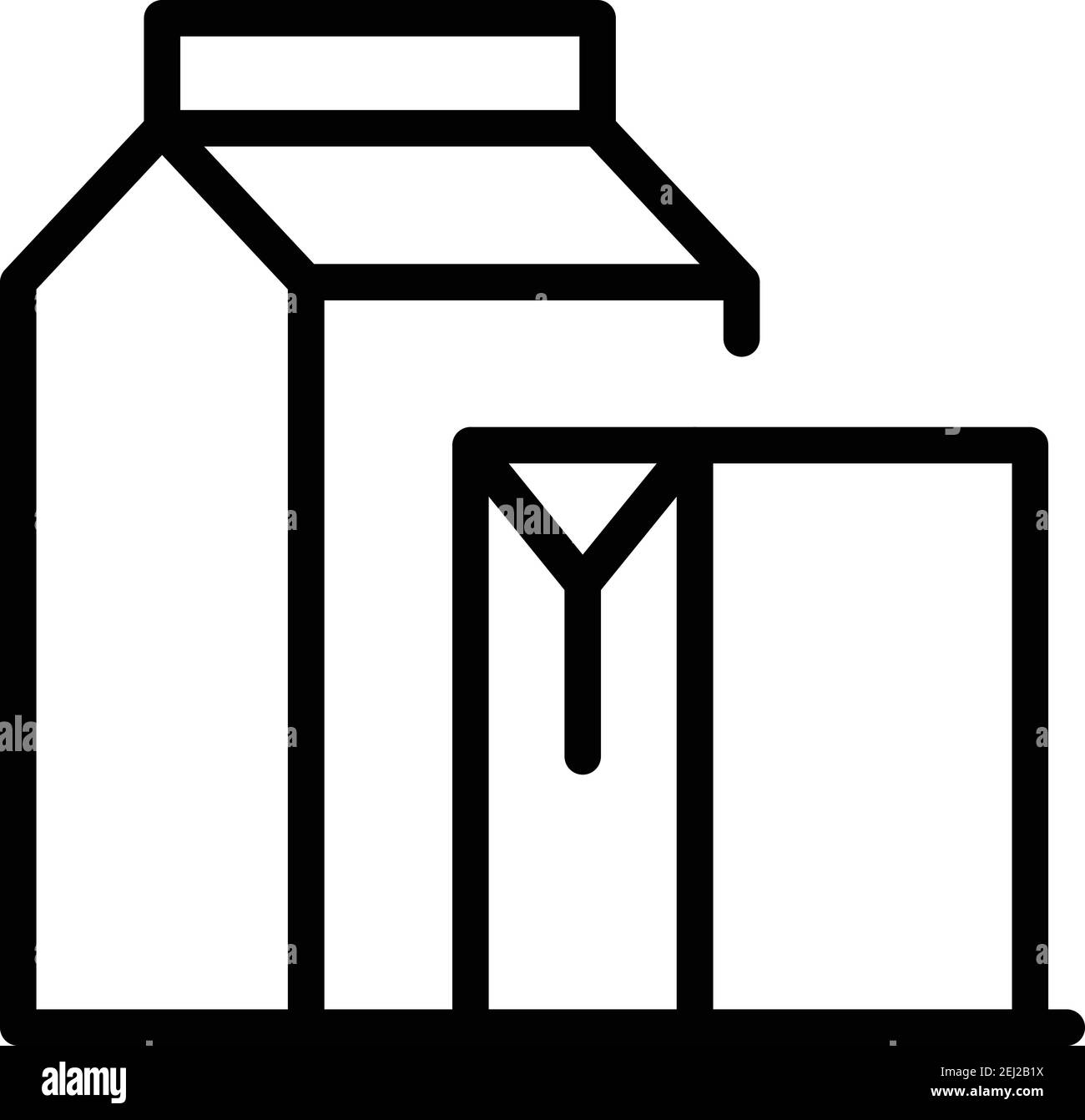 Paper packaging icon. Outline paper packaging vector icon for web ...