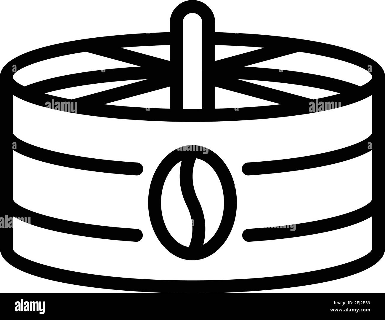 Coffee container icon. Outline coffee container vector icon for web ...