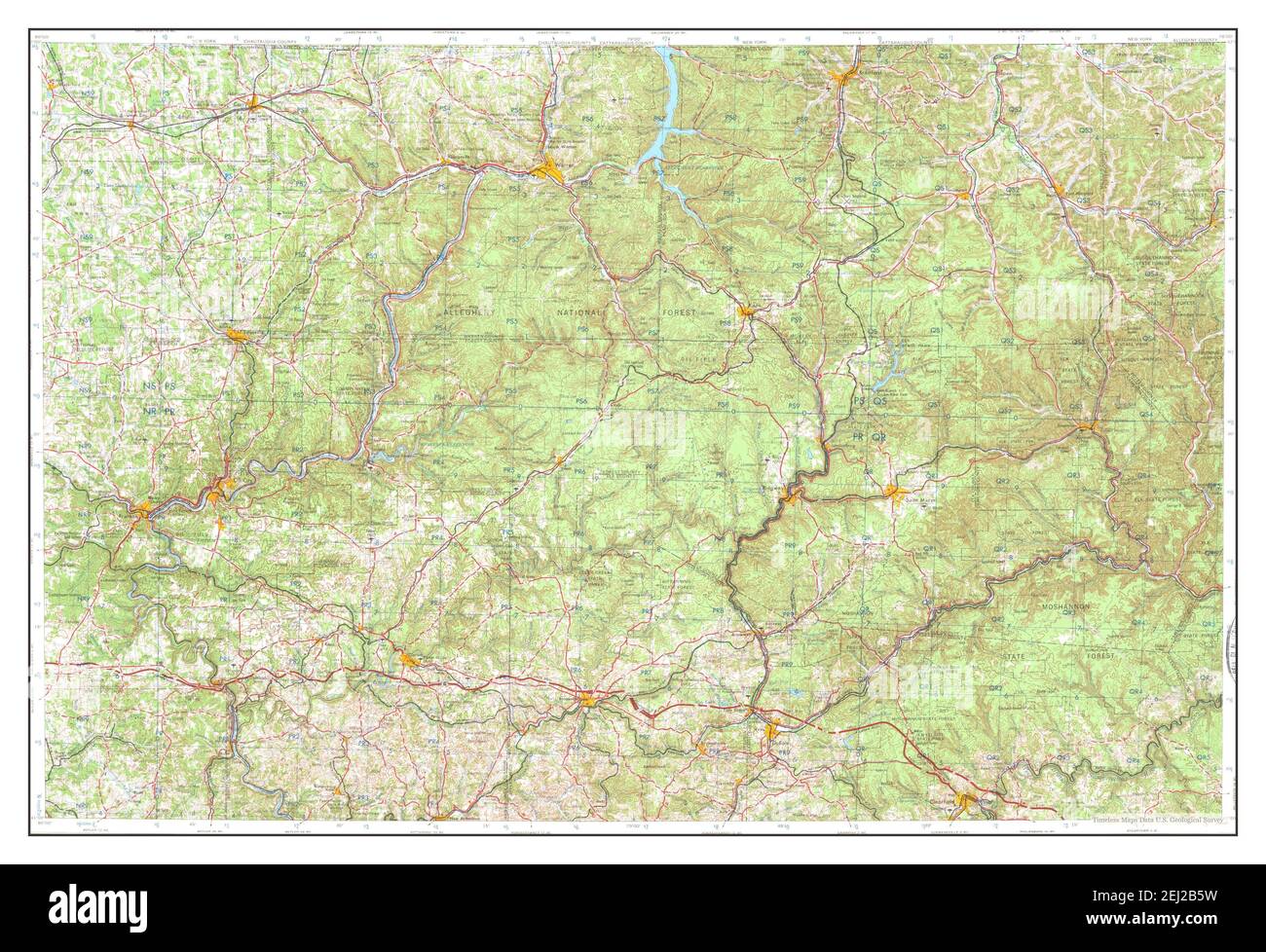 Warren, Pennsylvania, map 1971, 1:250000, United States of America by ...