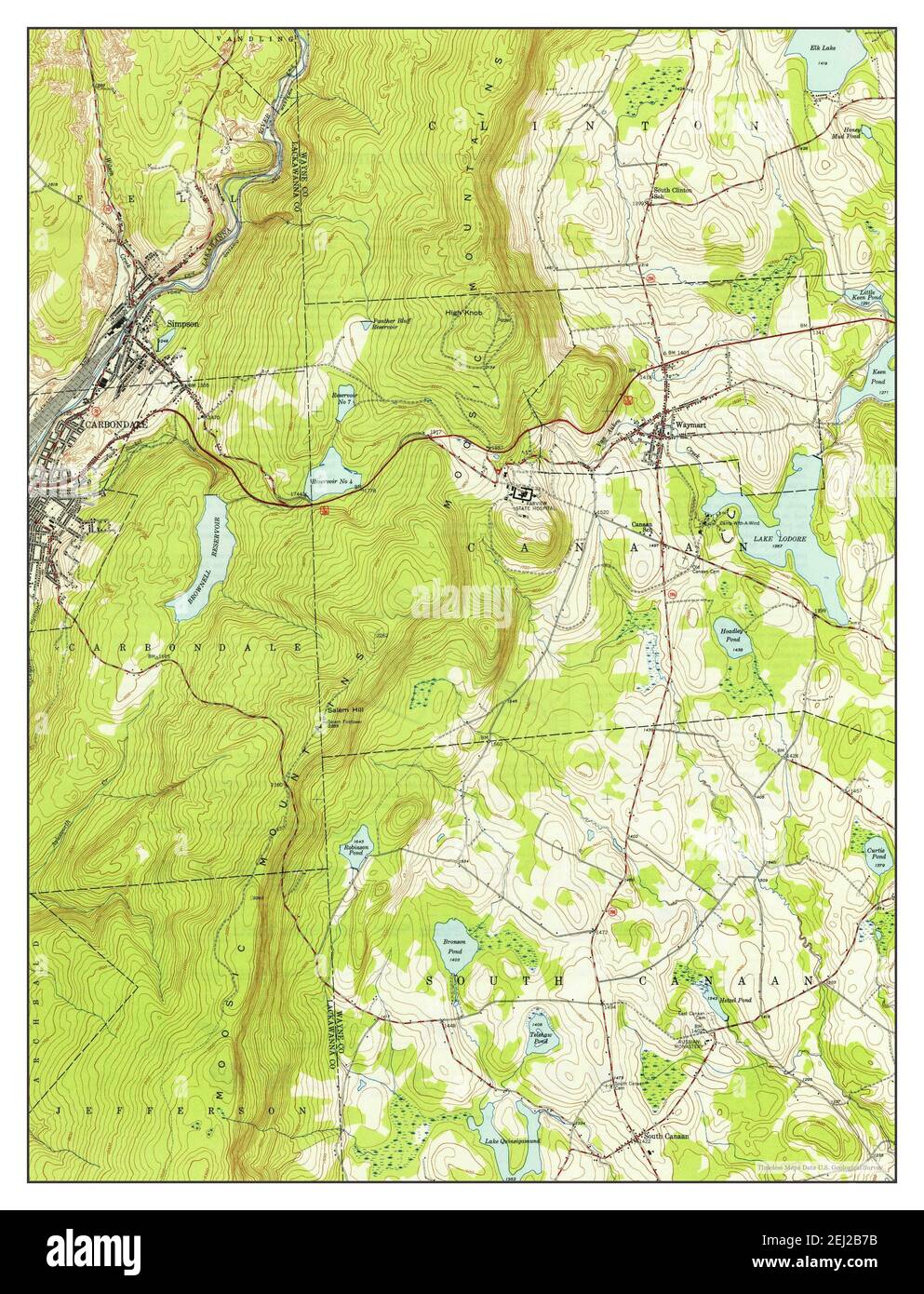 Waymart, Pennsylvania, map 1948, 1:24000, United States of America by ...