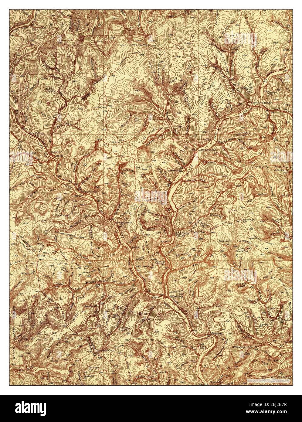 Waterville, Pennsylvania, map 1937, 1:48000, United States of America ...