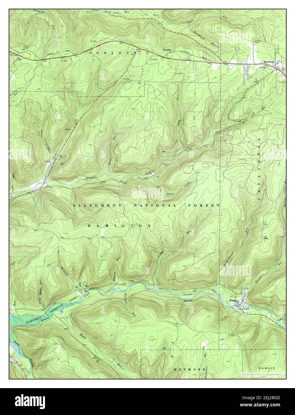 Westline, Pennsylvania, map 1966, 1:24000, United States of America by ...