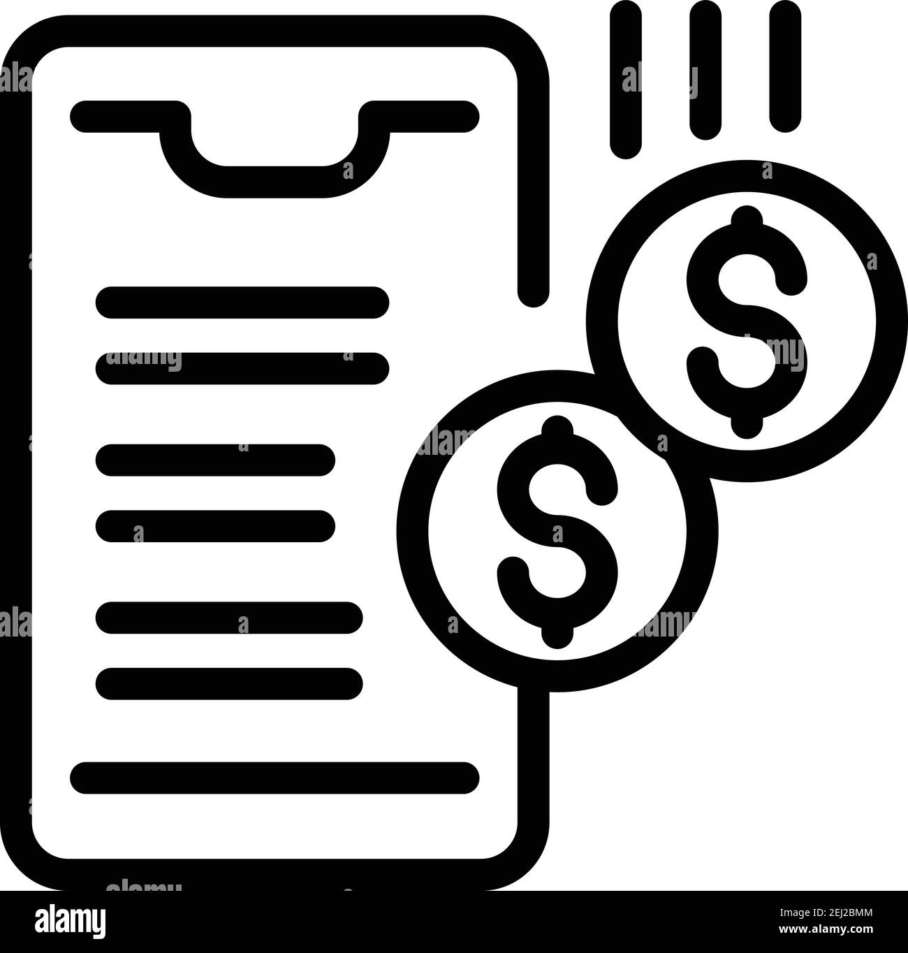 Marketing profit icon. Outline marketing profit vector icon for web ...
