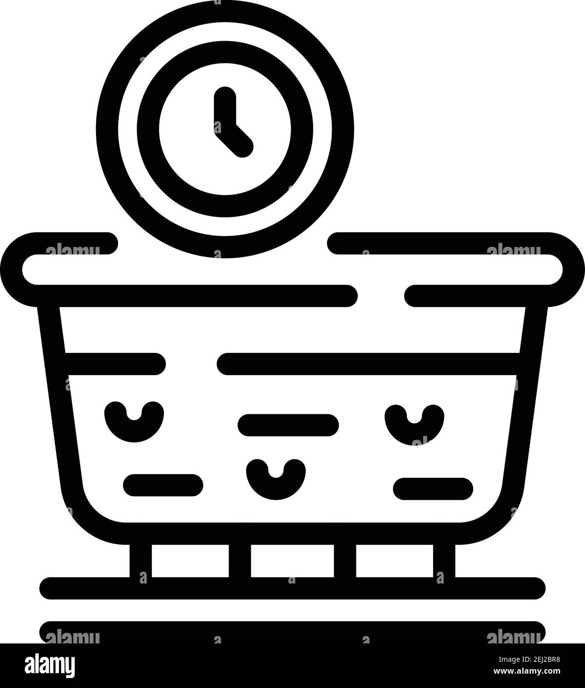 Coagulation dairy icon. Outline coagulation dairy vector icon for web ...