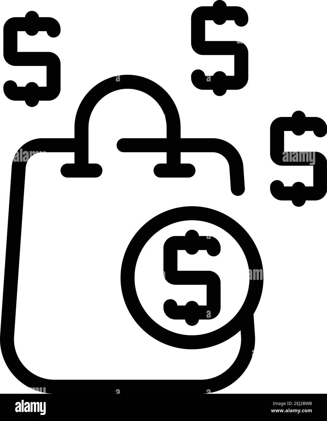 Financial product part icon. Outline financial product part vector icon ...