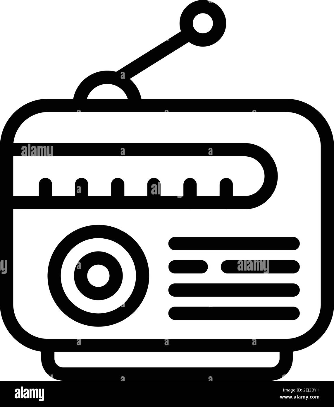 Radio promotion icon. Outline radio promotion vector icon for web ...